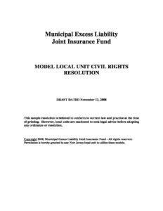 2008 general anti harassment resolution – Municipal Excess Liability