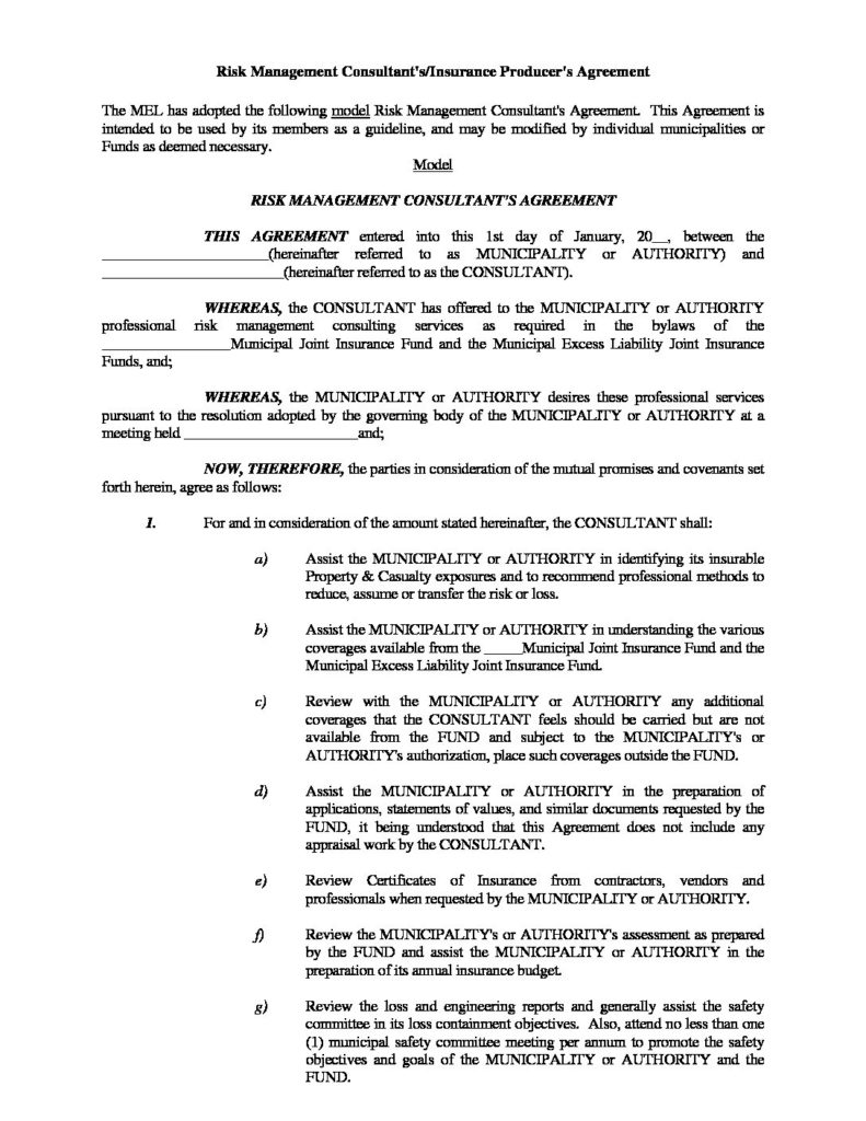 Model_RMC_agreement – Municipal Excess Liability