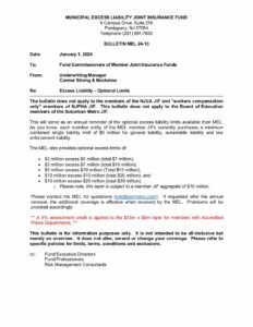 MEL Bulletin 24-13 Optional Casualty Limits – Municipal Excess Liability